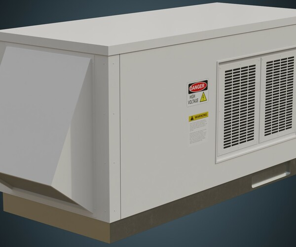 ArtStation - Rooftop AC Unit 4A | Game Assets