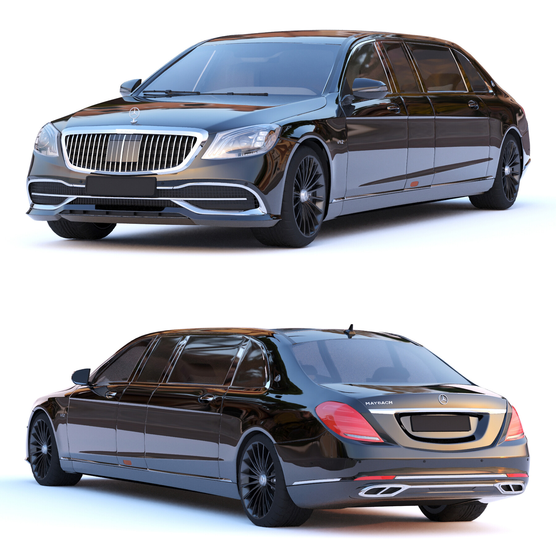 ArtStation - Mercedes-Benz_S650_Pullman_Maybach_2019 | Resources