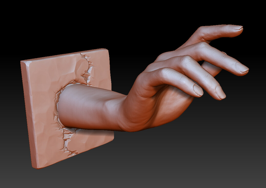 ArtStation - Woman hand art decorative printable sculpt | Resources