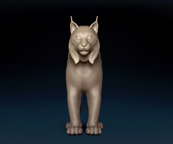 ArtStation - Eurasian Lynx Base Mesh 3D Model | Resources