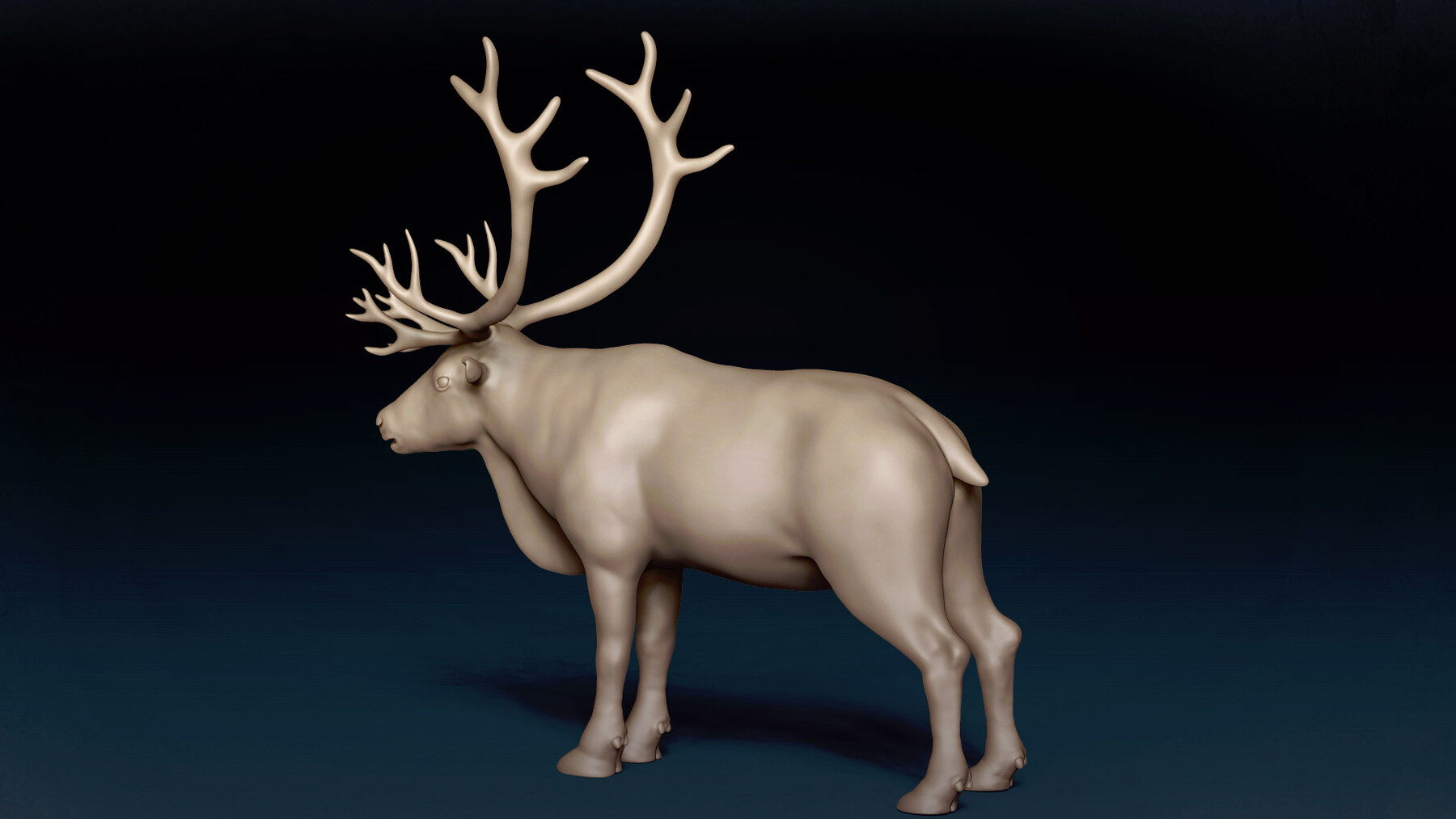 ArtStation - Male ReinDeer Base Mesh 3D Model | Resources