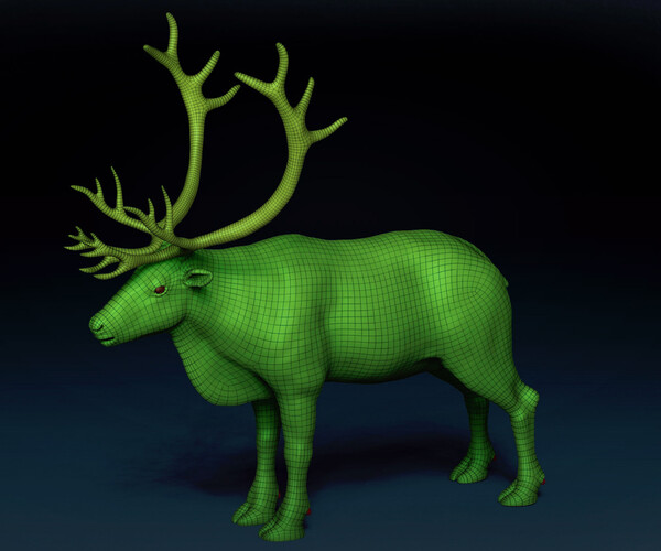 ArtStation - Male ReinDeer Base Mesh 3D Model | Resources
