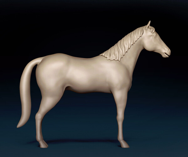 ArtStation - Horse Base Mesh 3D Model | Resources