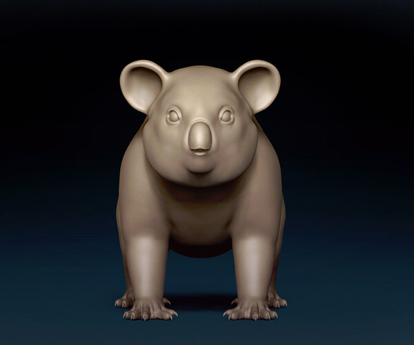 ArtStation - Koala Base Mesh 3D Model | Resources