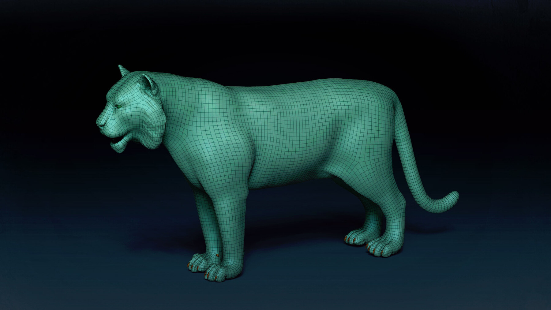 ArtStation - Tiger Base Mesh 3D Model | Resources