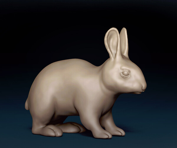 ArtStation - Rabbit Base Mesh 3D Model | Resources
