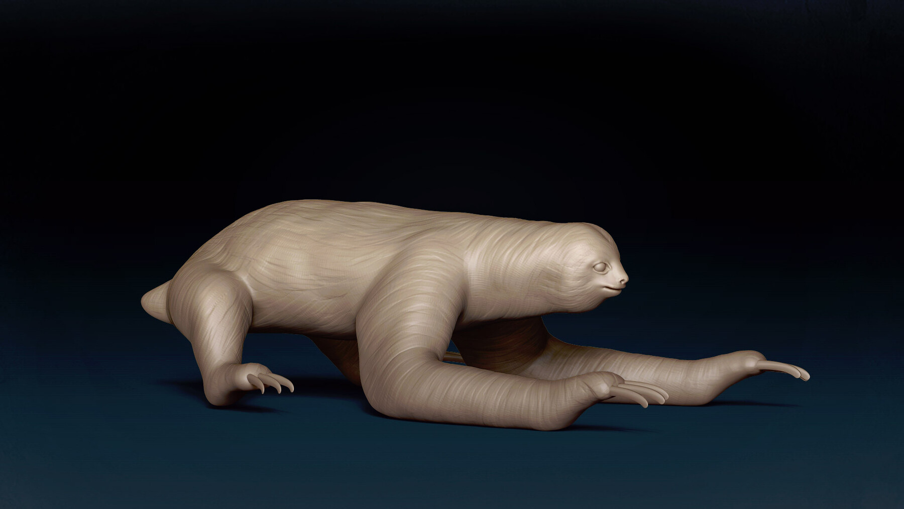 ArtStation - Three Toed Sloth Base Mesh 3D Model | Resources