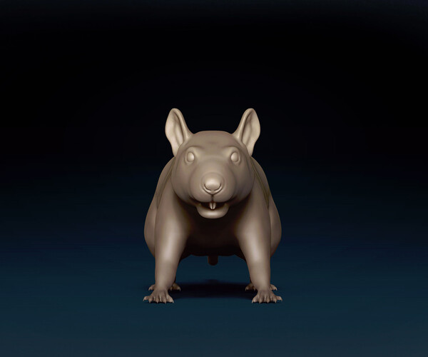 ArtStation - Rat Base Mesh 3D Model | Resources