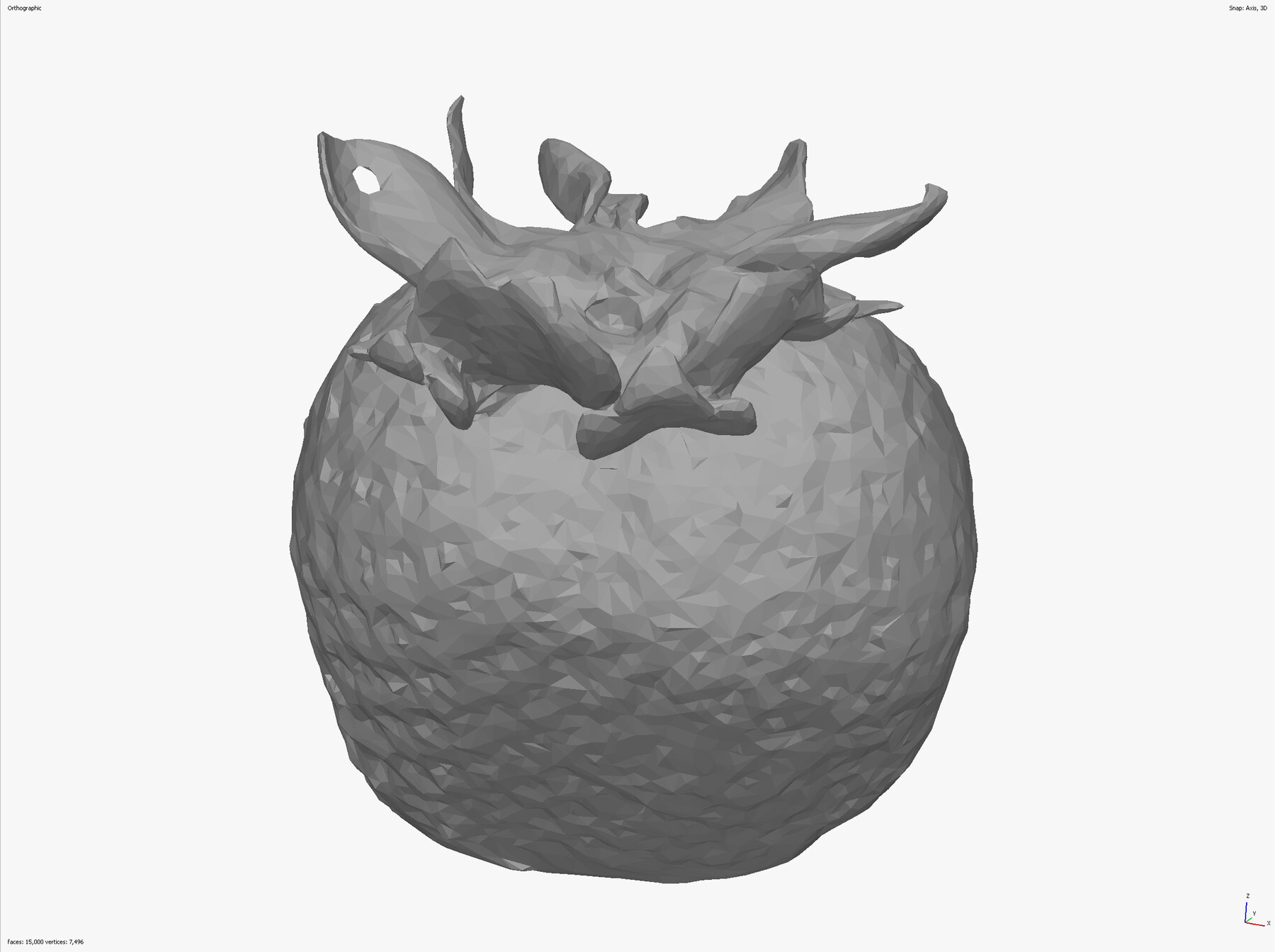ArtStation - STRAWBERRY #3 LOW POLY \ HIGH POLY 3D MODEL - CROSS ...