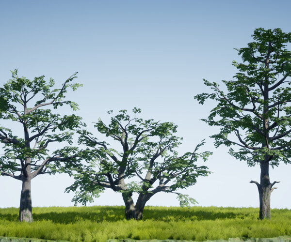ArtStation - Game-ready Japanese Trees [UE4] | Game Assets