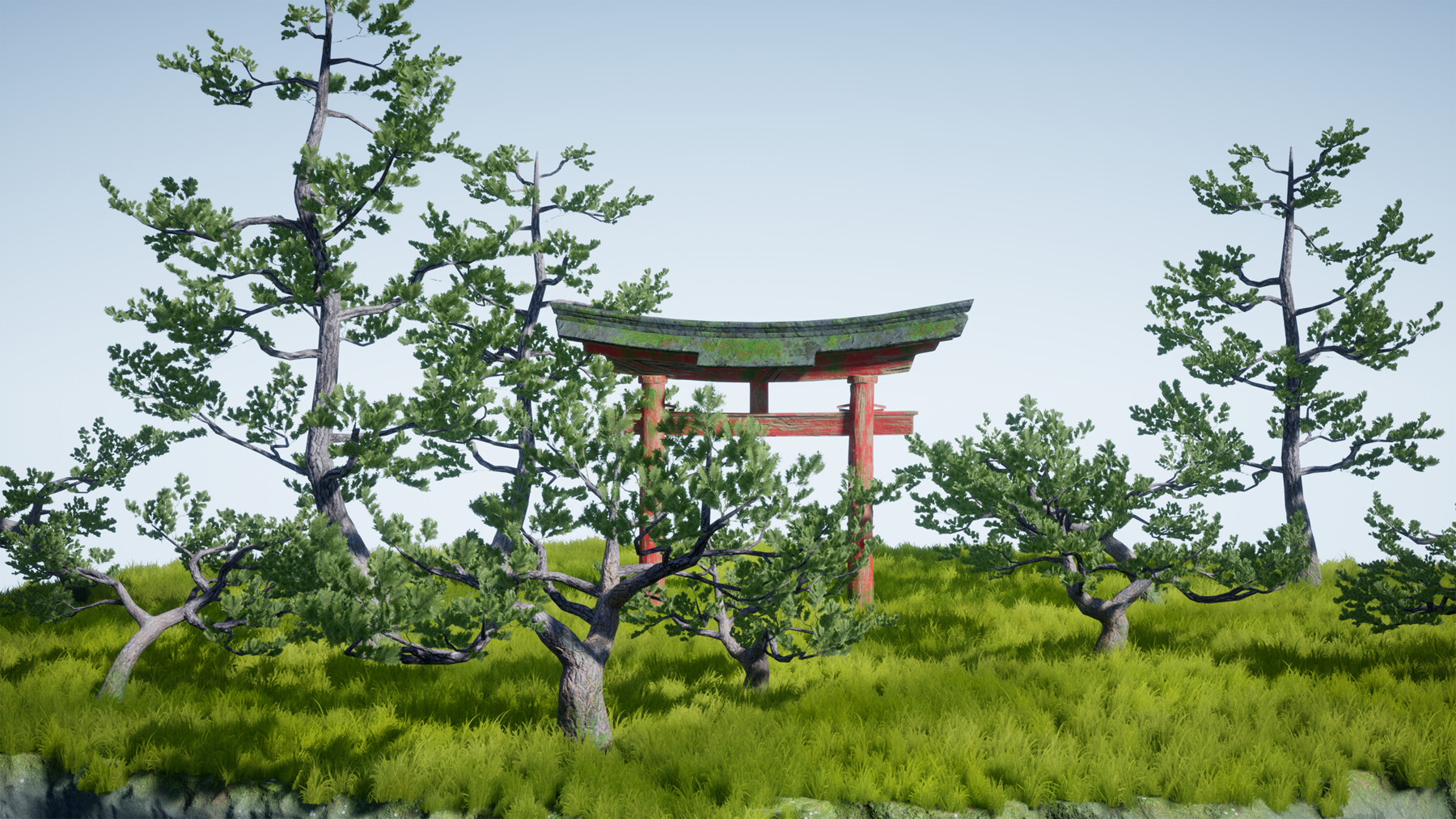 ArtStation - Game-ready Japanese Trees [UE4] | Game Assets