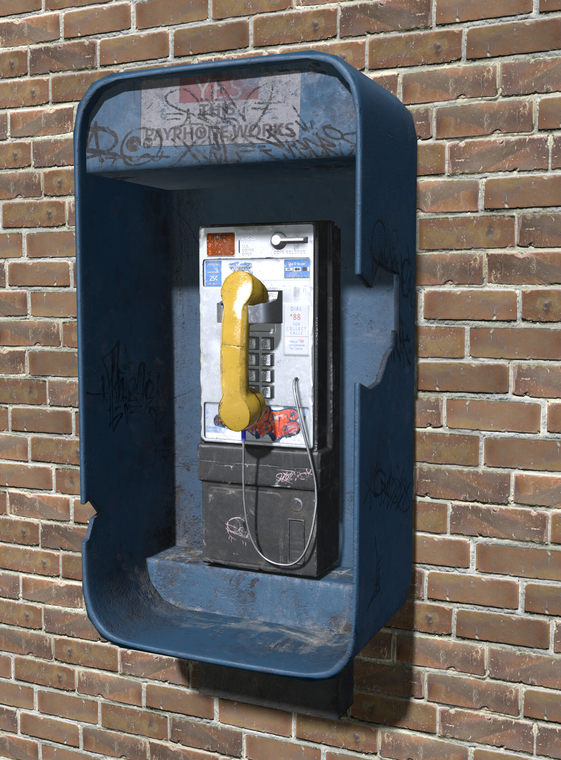 ArtStation - Payphone | Game Assets