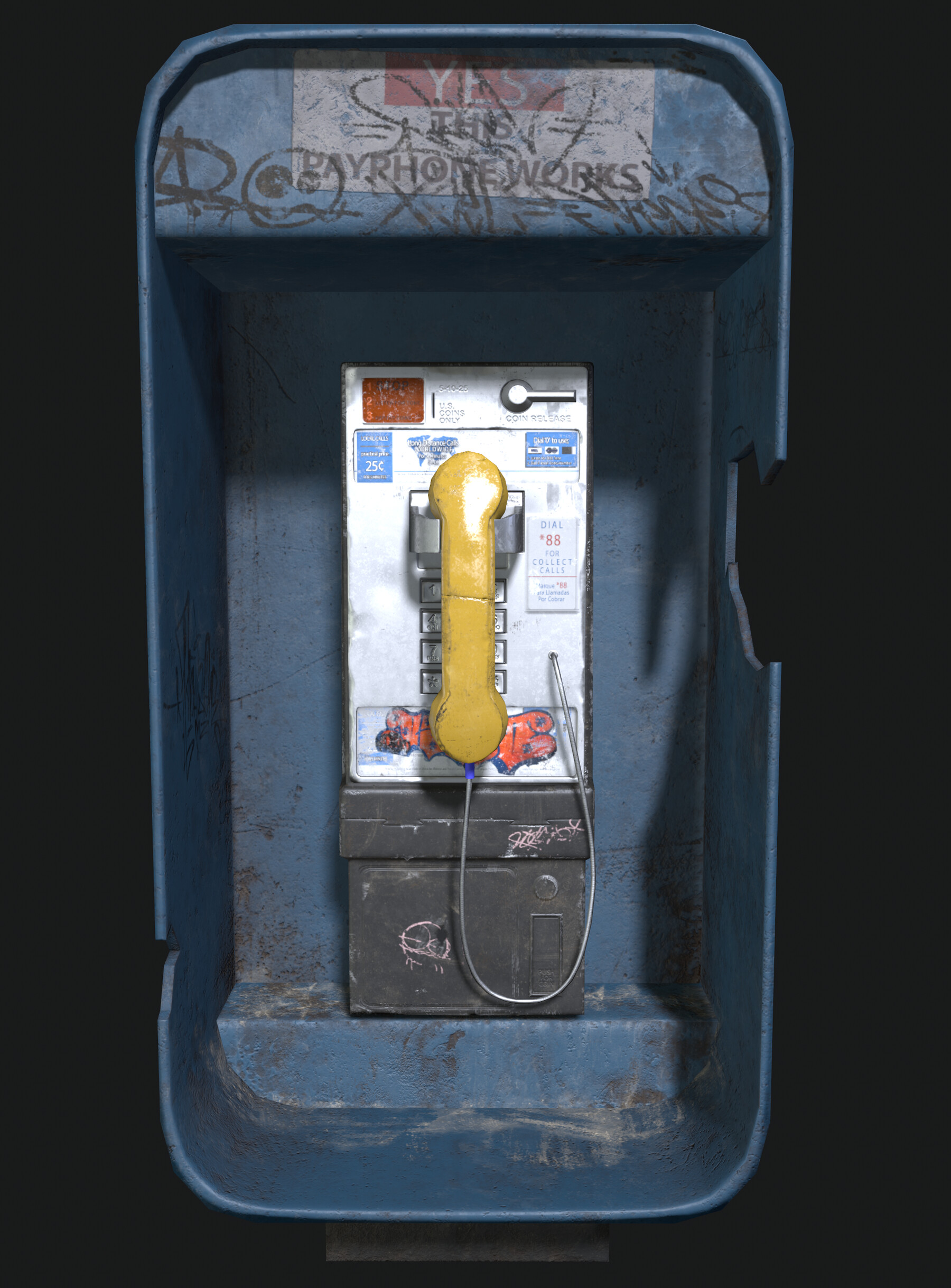 ArtStation - Payphone | Game Assets