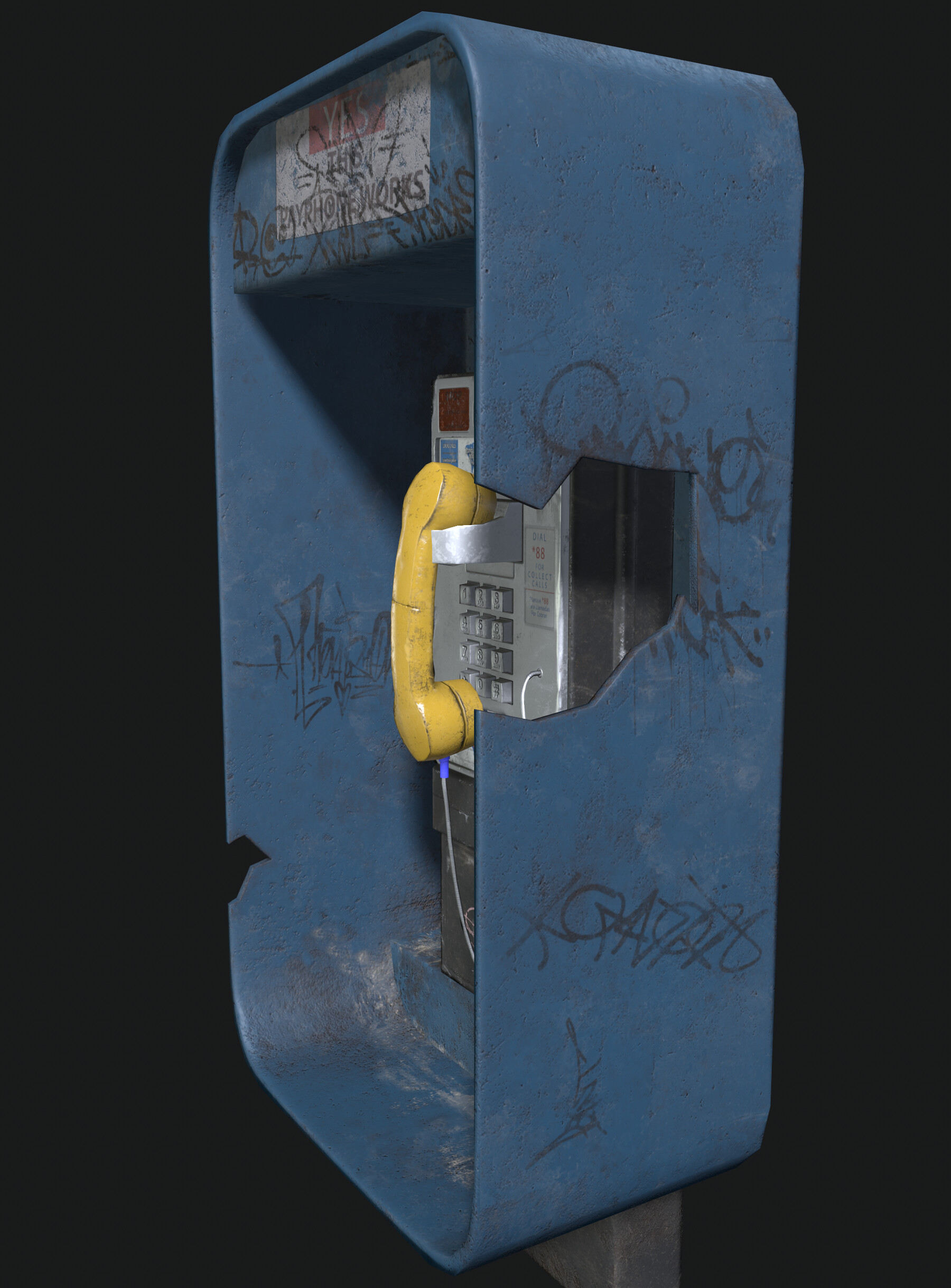ArtStation - Payphone | Game Assets