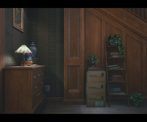 ArtStation - Abandoned Horror Mansion Interior | Game Assets