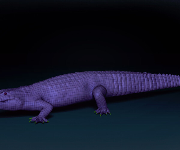 ArtStation - Crocodile Base Mesh 3D Model | Resources