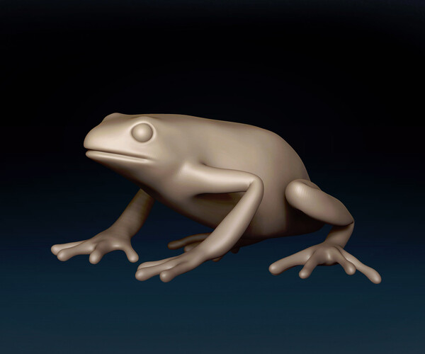 ArtStation - Mantella Frog Base Mesh 3D Model | Resources