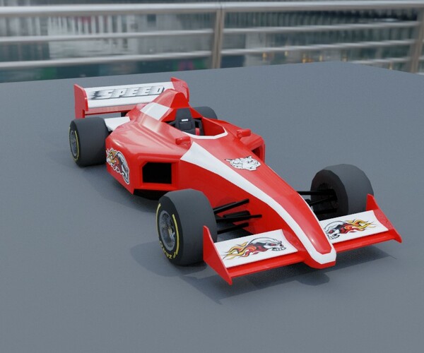 ArtStation - Race Car - Formula 1 - Indy - Carro de Corrida Low-poly 3D ...