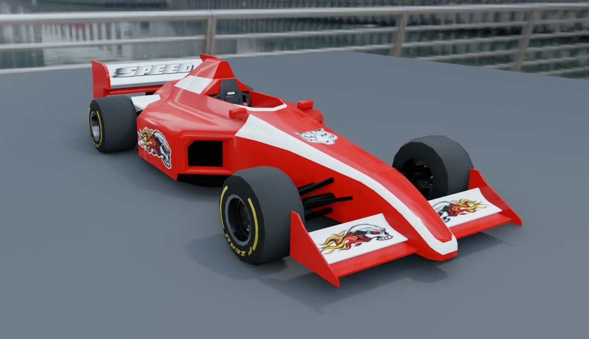 ArtStation - Race Car - Formula 1 - Indy - Carro de Corrida Low-poly 3D ...