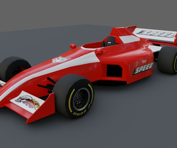 ArtStation - Race Car - Formula 1 - Indy - Carro de Corrida Low-poly 3D ...