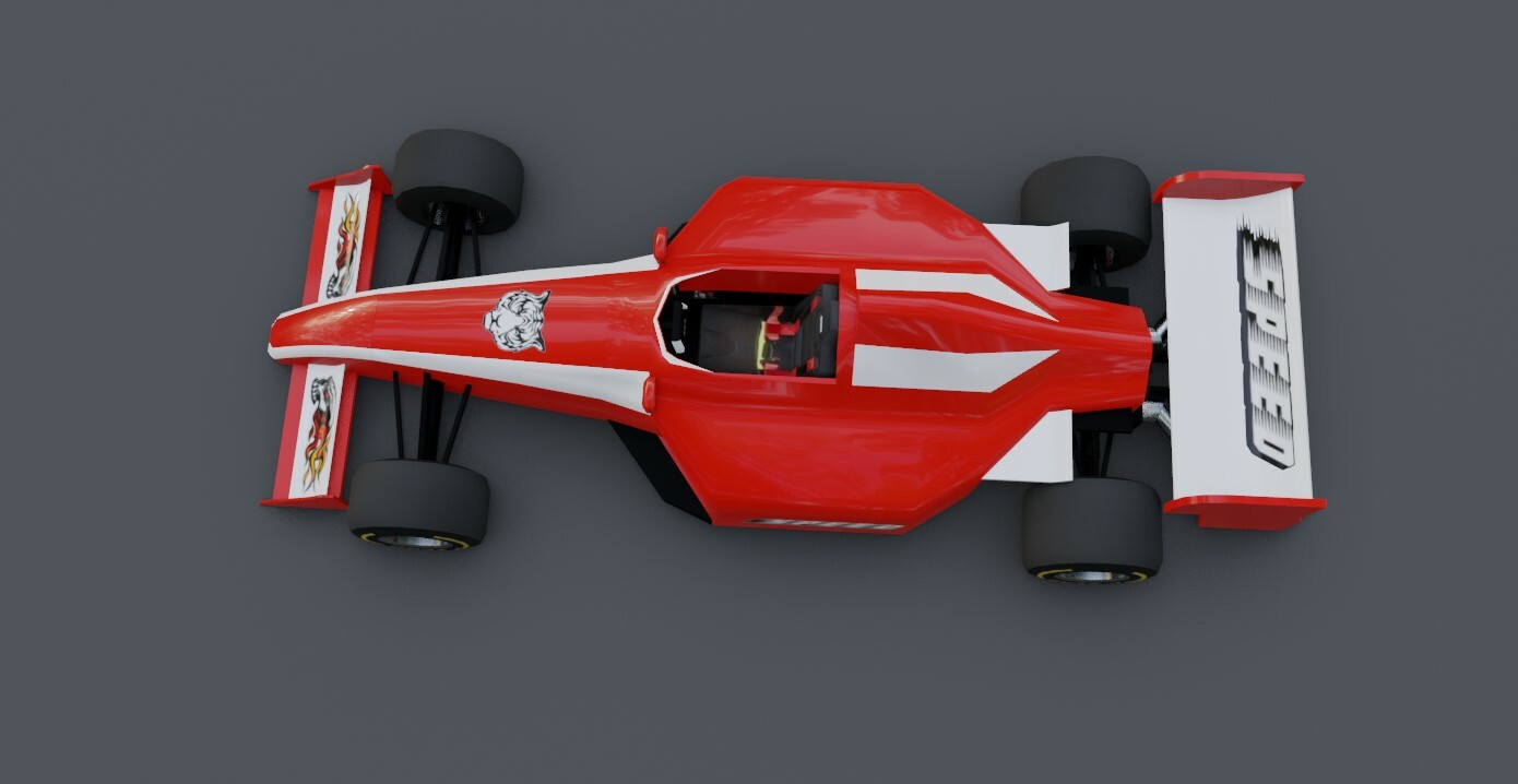 ArtStation - Race Car - Formula 1 - Indy - Carro de Corrida Low-poly 3D ...