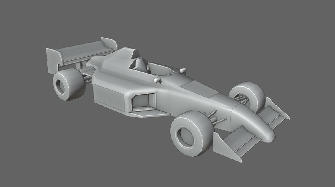 ArtStation - Race Car - Formula 1 - Indy - Carro de Corrida Low-poly 3D ...