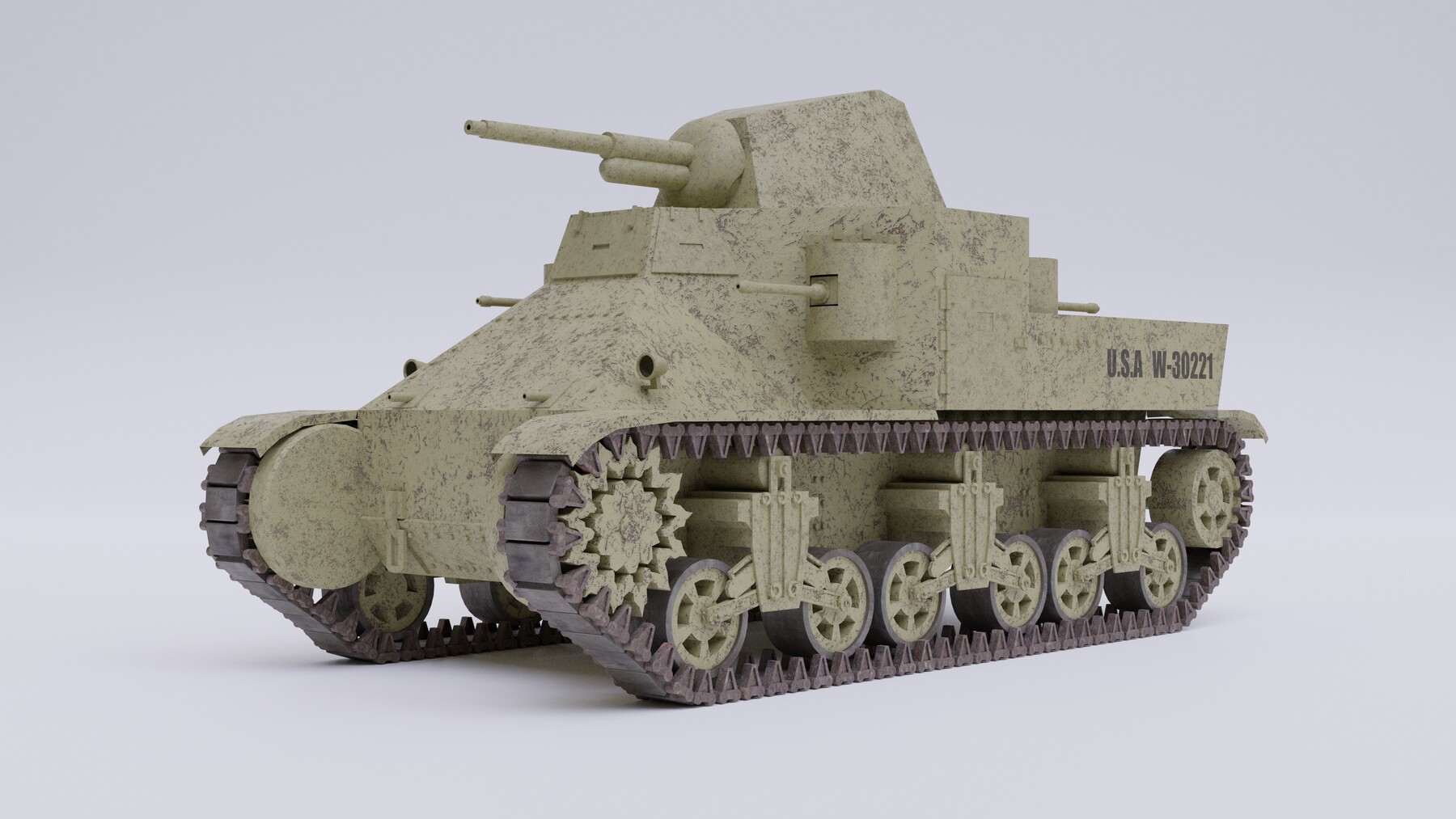 ArtStation - M2A1 Tank | Resources