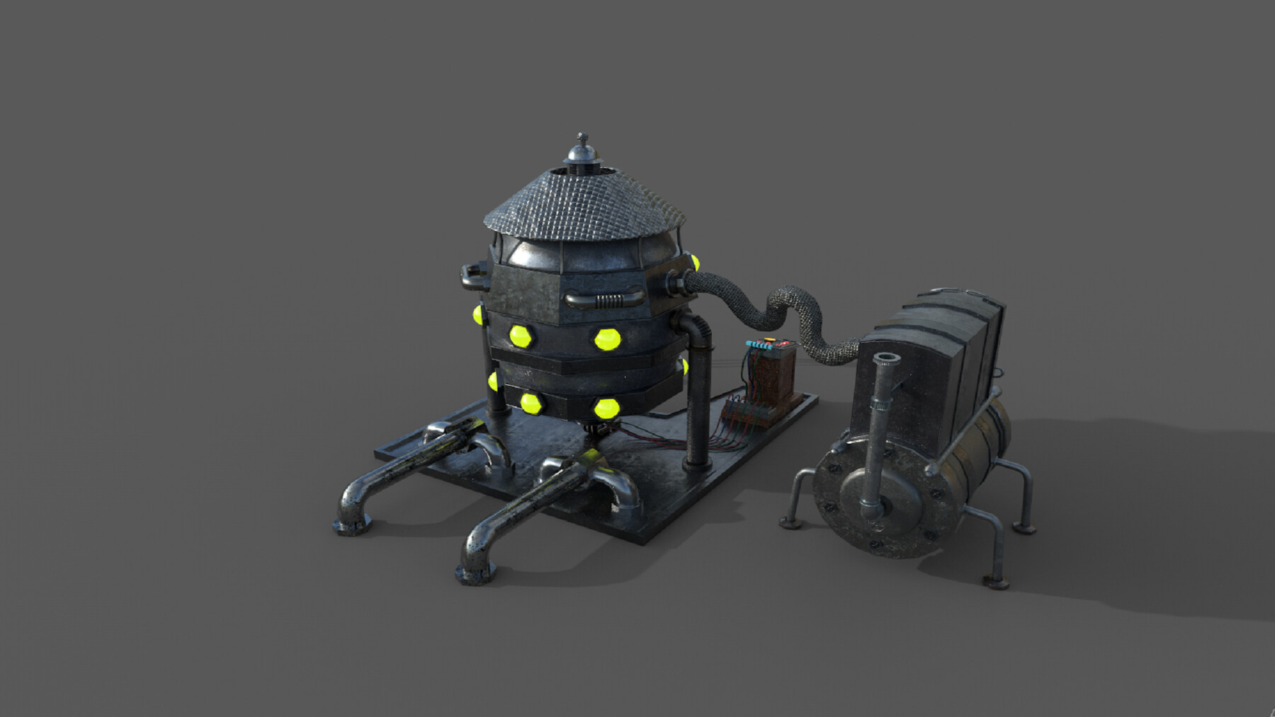 ArtStation - Stylized engine generator PBR low-poly 3D model | Resources