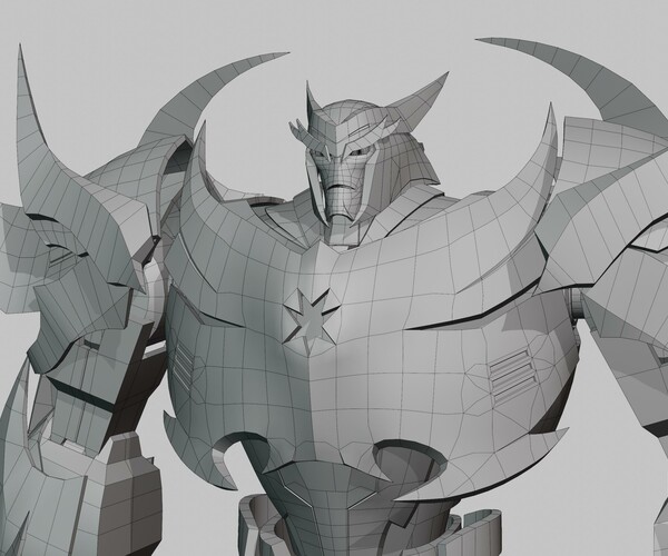 ArtStation - Megatron Transformers Prime 3D Character Rig | Game Assets
