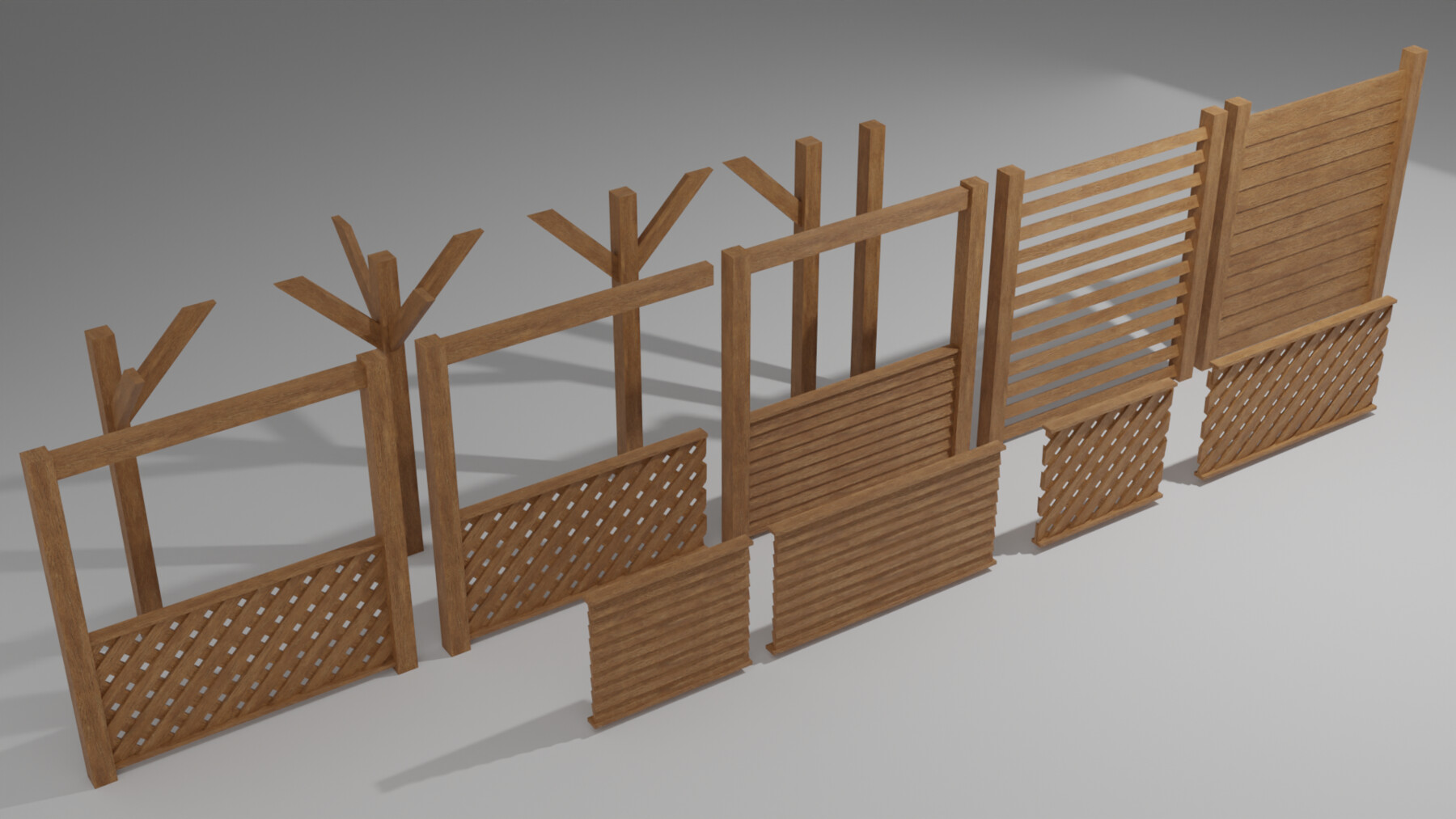 ArtStation - wooden building components | Resources
