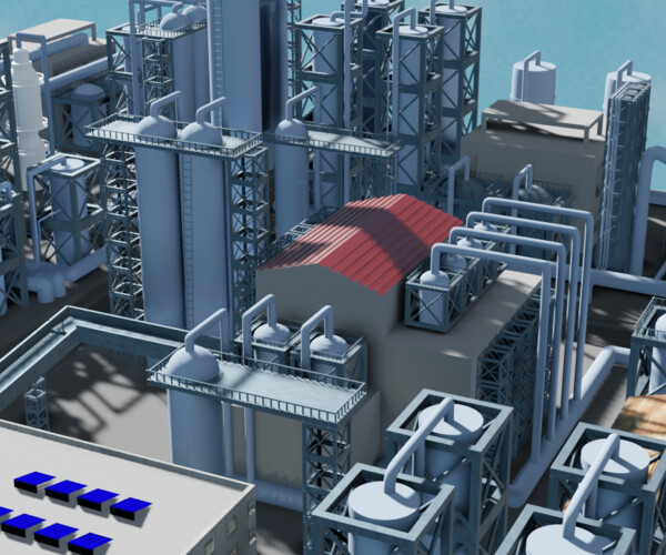 ArtStation - Mega Refinery | Game Assets