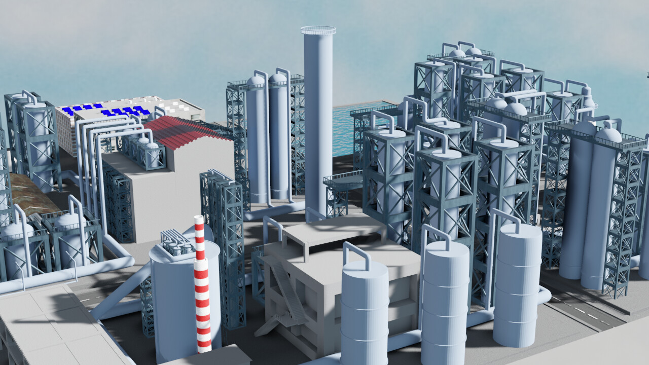 ArtStation - Mega Refinery | Game Assets