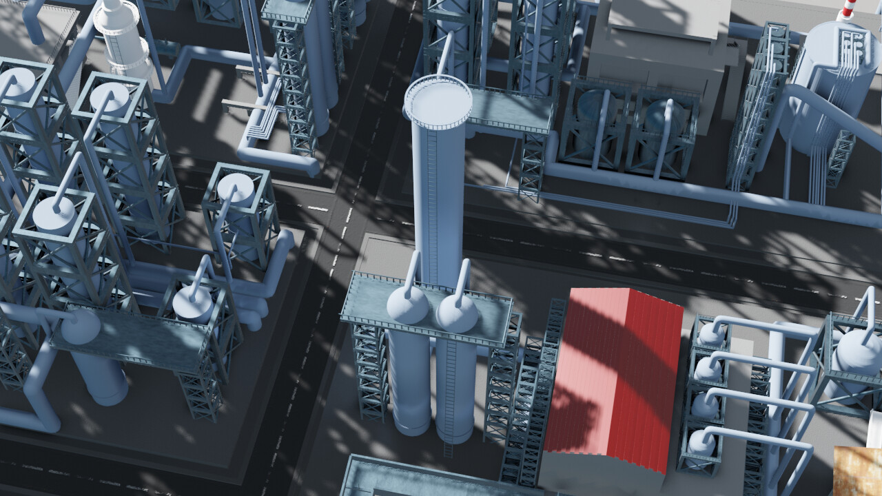 ArtStation - Mega Refinery | Game Assets