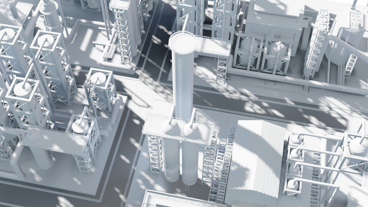 ArtStation - Mega Refinery | Game Assets