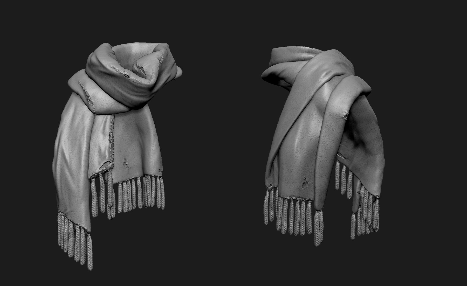 ArtStation - Scarfs for 3d Printable Characters Part 1 | Resources