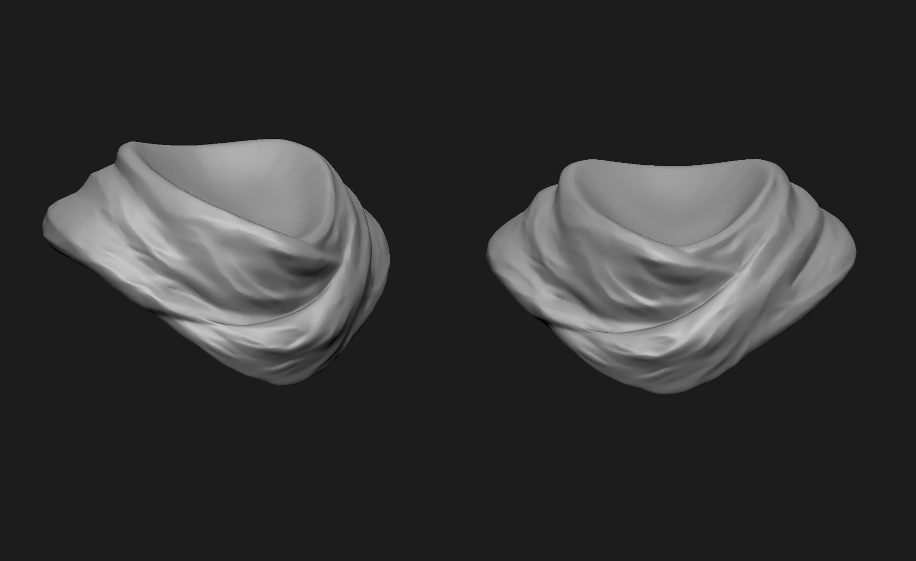 ArtStation - Scarfs for 3d Printable Characters Part 1 | Resources