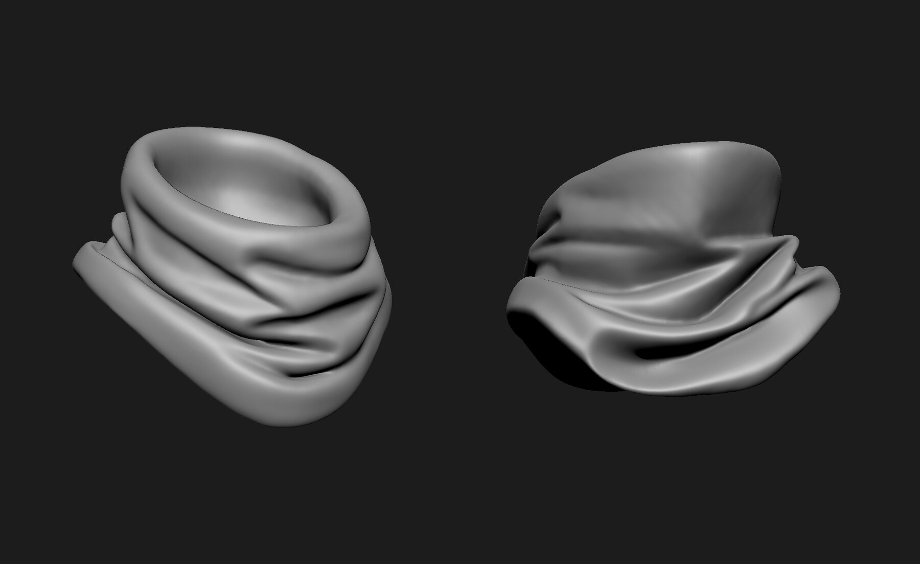 ArtStation - Scarfs for 3d Printable Characters Part 2 | Resources
