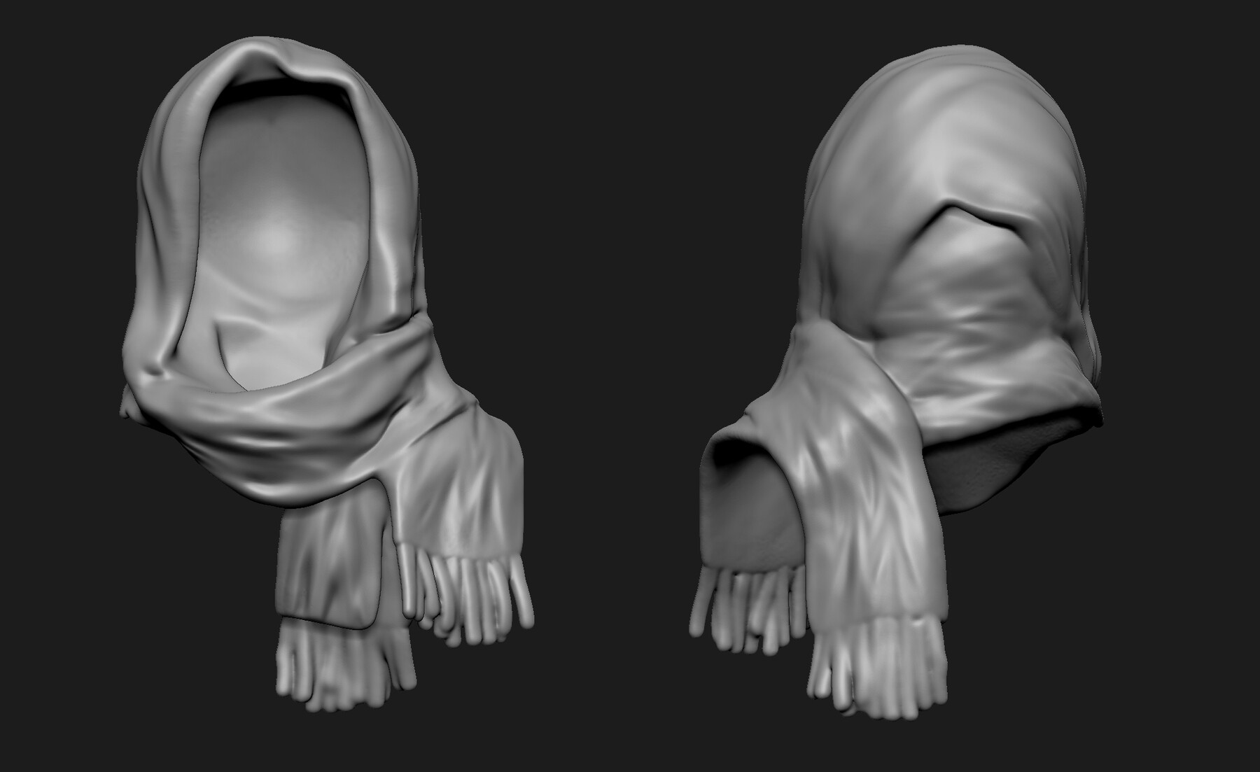 ArtStation - Scarfs for 3d Printable Characters Part 2 | Resources