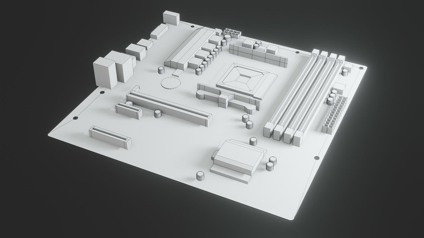 ArtStation - Mother Board - Low poly - Game Ready | Game Assets