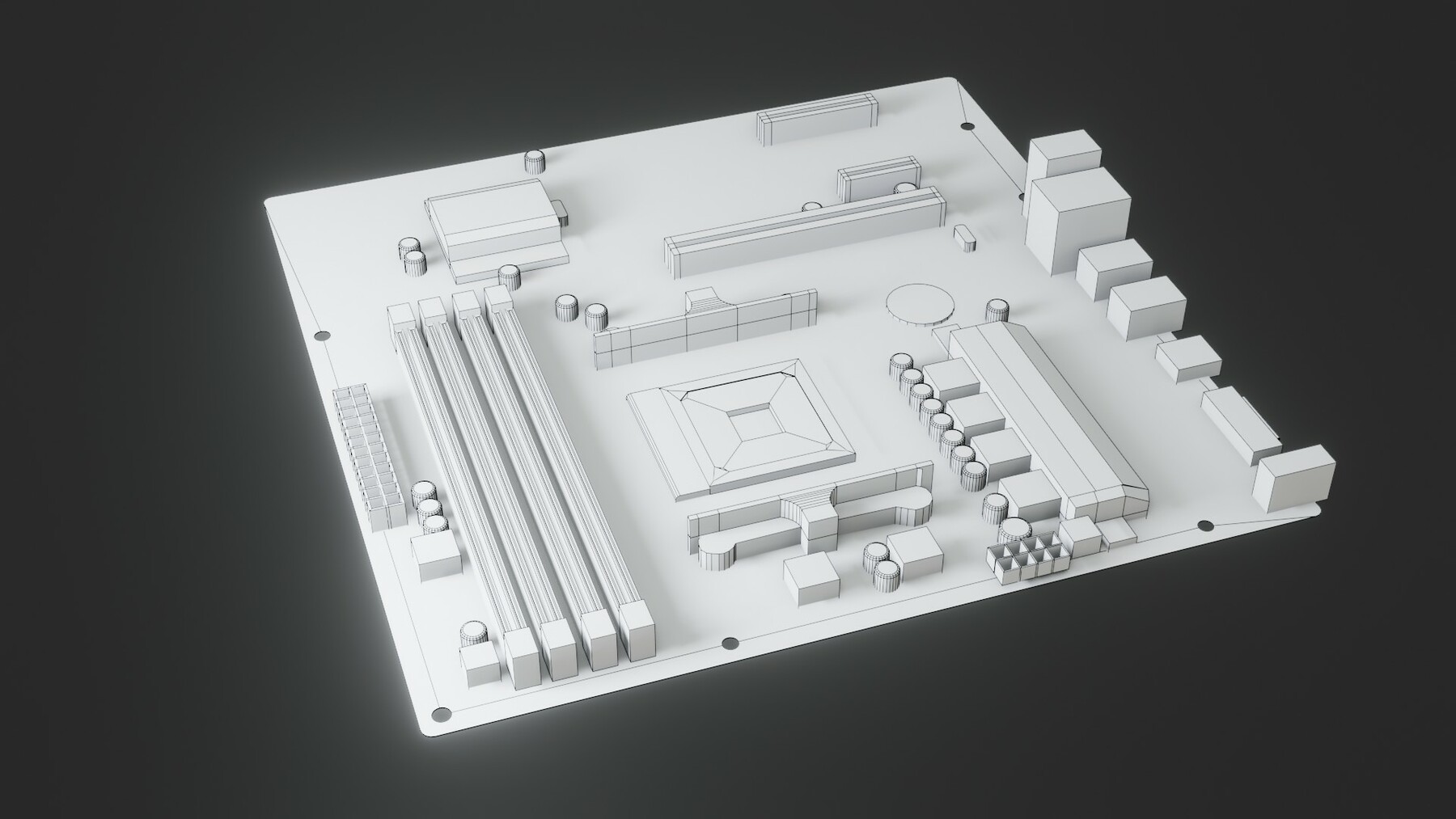 ArtStation - Mother Board - Low poly - Game Ready | Game Assets