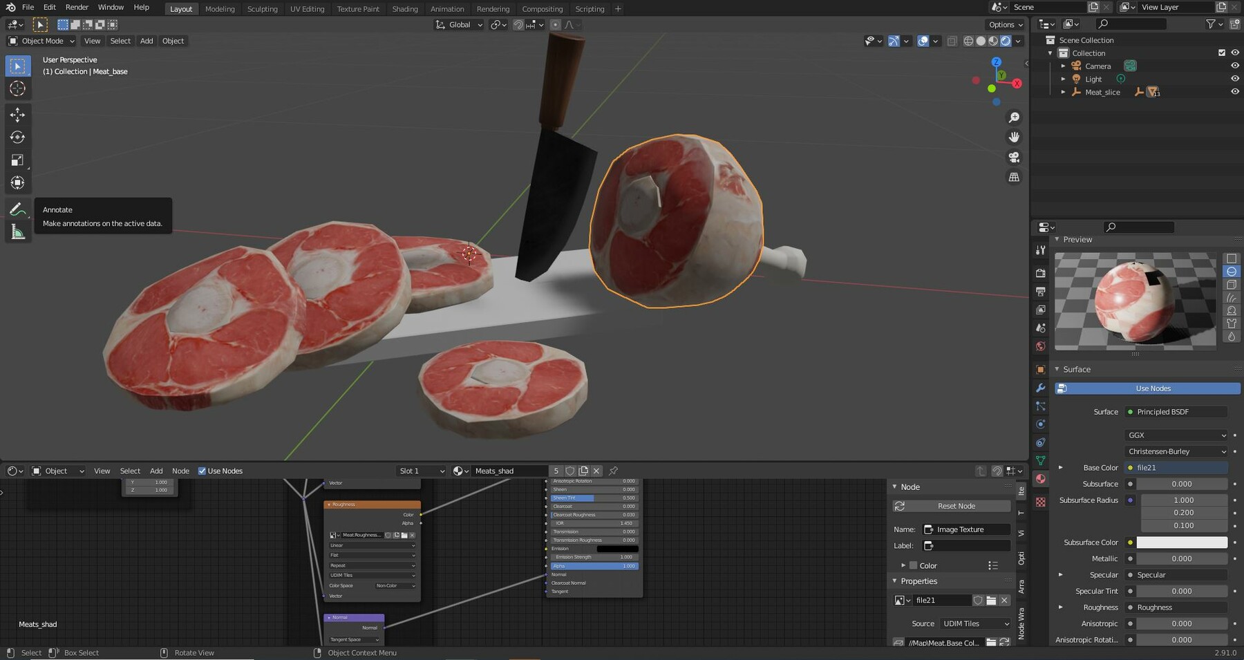 ArtStation - Meat slice | Resources