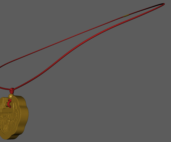 ArtStation - Chinese style necklace long life lock | Resources