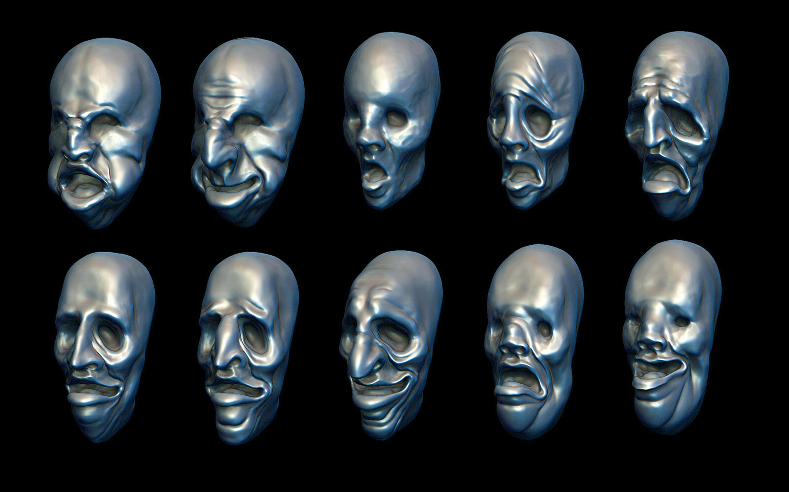 ArtStation - Grotesque Faces | Brushes