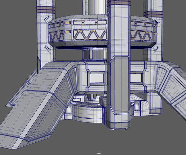 ArtStation - Sci-fi style tower building | Resources