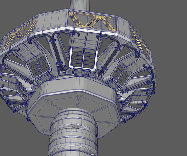 ArtStation - Sci-fi style tower building | Resources