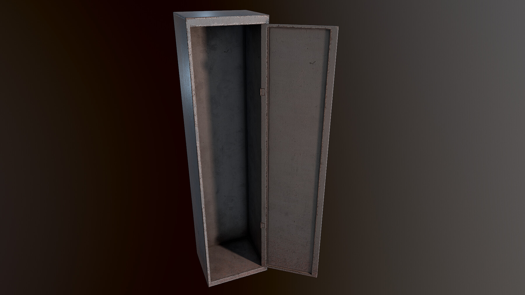 ArtStation - Tall and Slim Used Metal Locker | Game Assets
