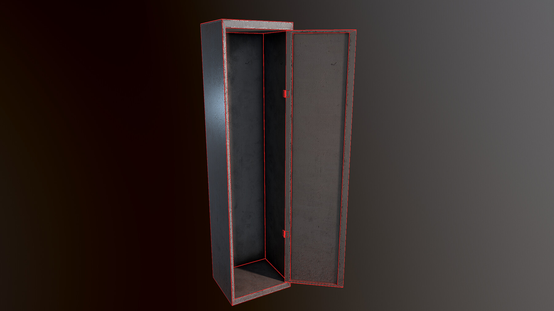 ArtStation - Tall and Slim Used Metal Locker | Game Assets