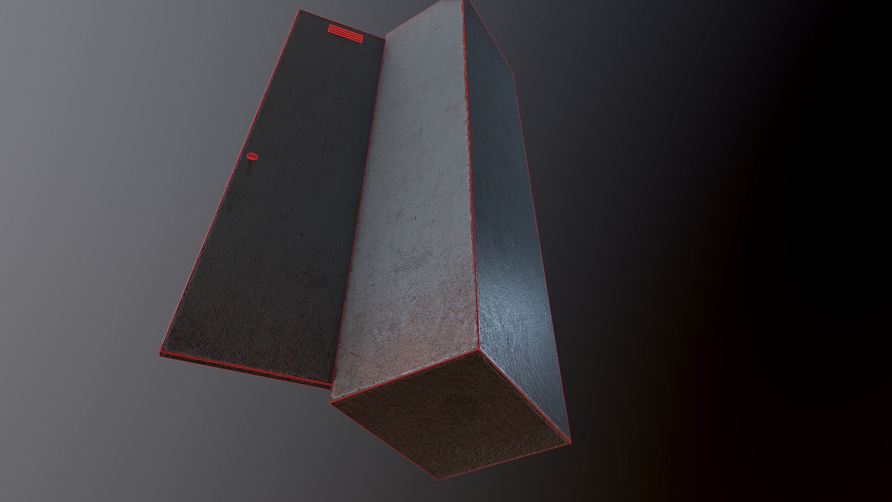 ArtStation - Tall and Slim Used Metal Locker | Game Assets