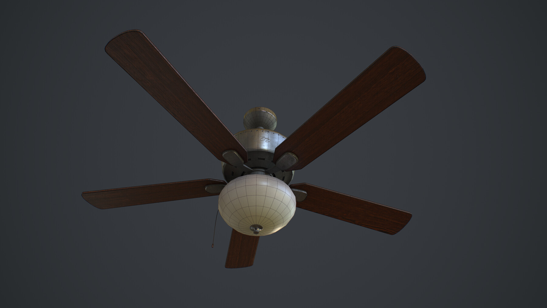 ArtStation - Wooden Ceiling Fan | Game Assets
