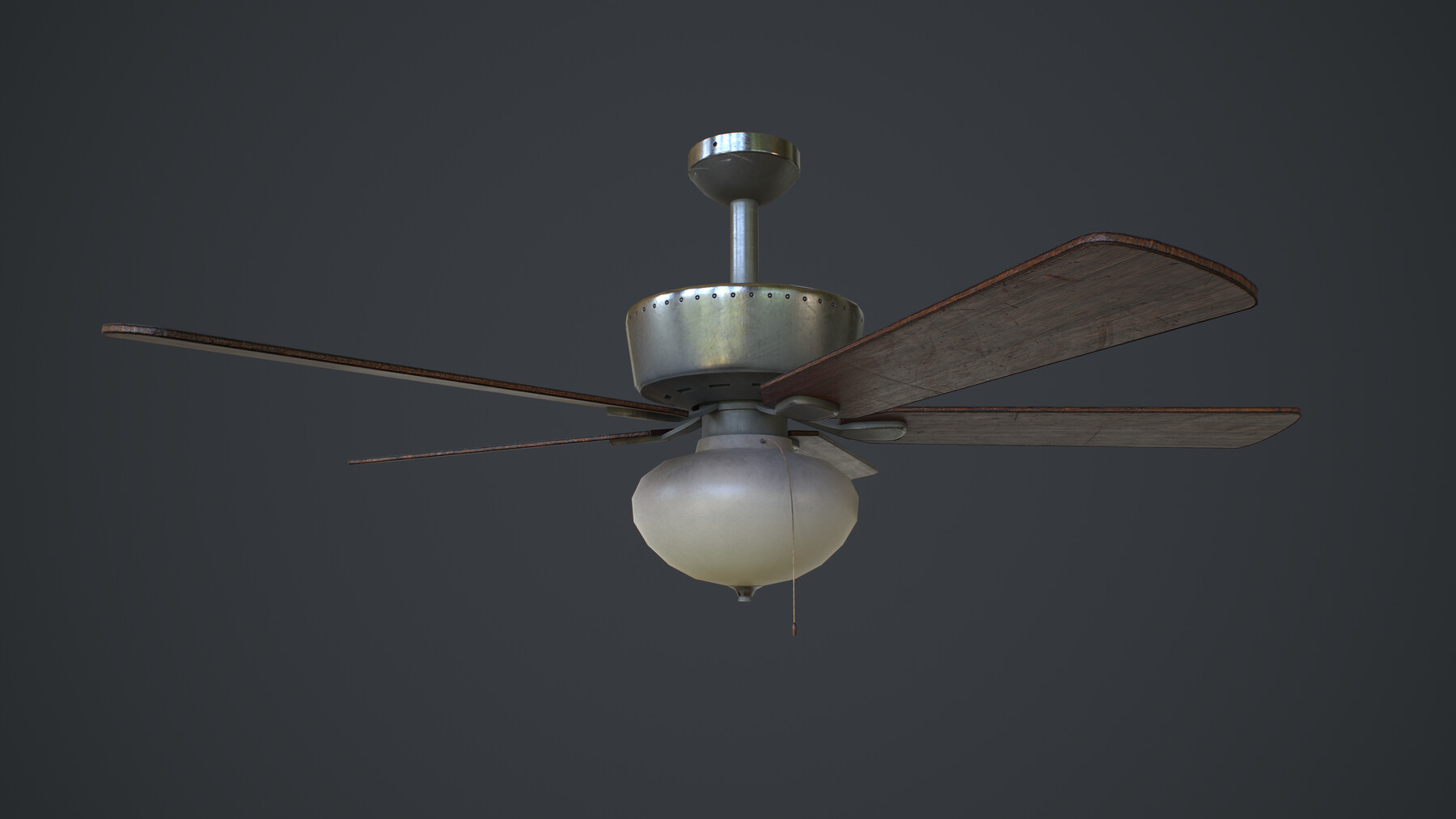 ArtStation - Wooden Ceiling Fan | Game Assets